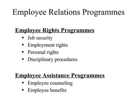 Employee Relation Ppt Careers