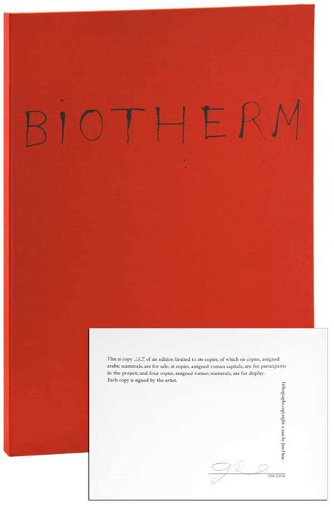 Biotherm For Bill Berkson Limited Edition Signed Frank Ohara Jim