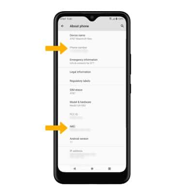 AT T Maestro Max EA Find IMEI Phone Serial Number AT T