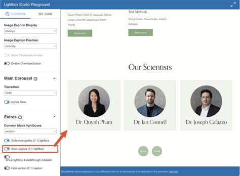how to enable lightbox for squarespace auto layouts sections — beyondspace
