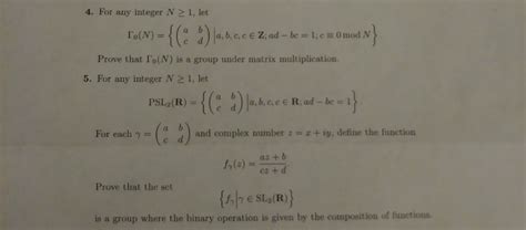 Solved 4 For Any Integer N2 1 Let Fon