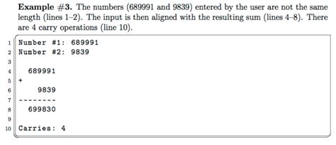 solved primary arithmetic write a program called ql py