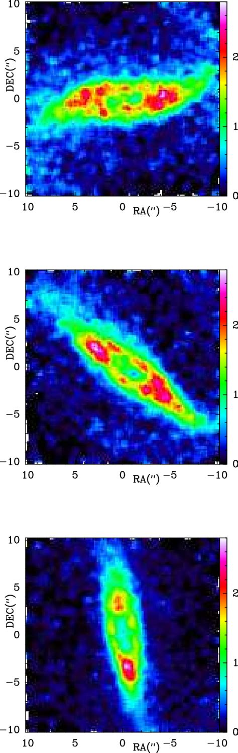 Fig A2 Three Snapshots Separated By 33 Myr Of The Gas Component