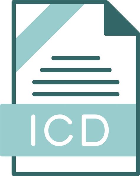 Icd Format Glyph Two Color Style Icon 54890789 Vector Art At Vecteezy