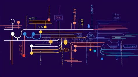 Flowing Characters And Logic Chains Illustrate Ai Language Processing