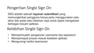 SSO Single Sign On Pptx