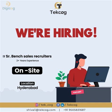 Tekcog On Linkedin Tekcog Digicog Hyderabad Jobsathyderabad Recruitmentinhyderabad