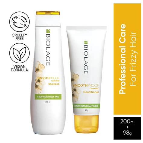 Biolage Smoothproof Smoothing Shampoo Smoothproof Conditioner 200ml 98g For Frizzy Hair
