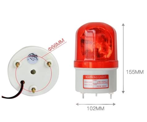LTE Waterproof Red Strobe Warning Light