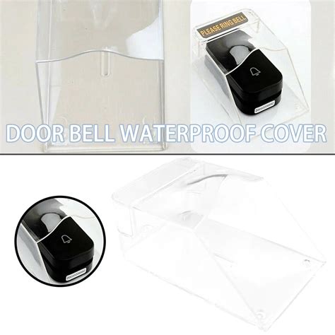 플라스틱 초인종 레인 커버 방수 투명 커버 떨어짐 방지 야외 초인종 커버 집 초인종 액세서리 Aliexpress