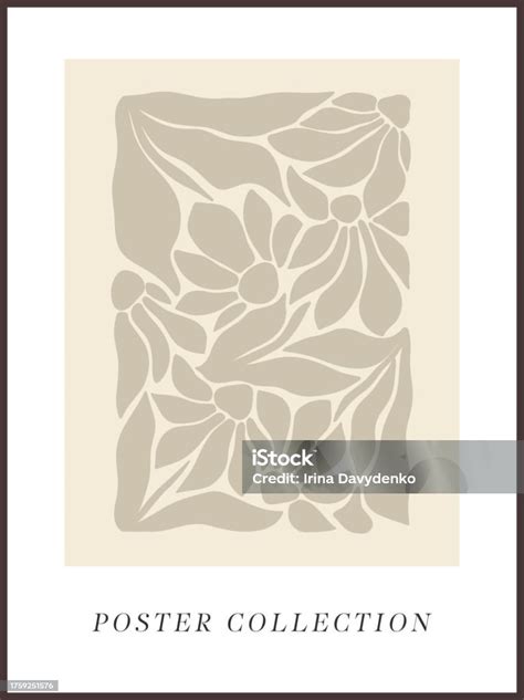 추상 그루비 꽃 포스터 Y2k 현대적인 트렌디한 미니멀리스트 스타일 벽지 벽 장식 패브릭 엽서 표지 템플릿 배너를 위해 손으로