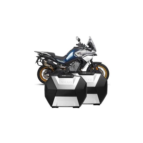 Kit Maleta Shad Sh38x Cuadros 4p System Cf Moto 800 Mt