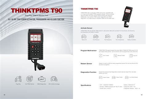 THINKCAR THINKTPMS T90 TPMS SERVICE TOOL GM Tools