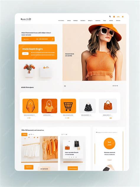A Creative Uiux Template Design For An Ecommerce Website Premium Ai Generated Image