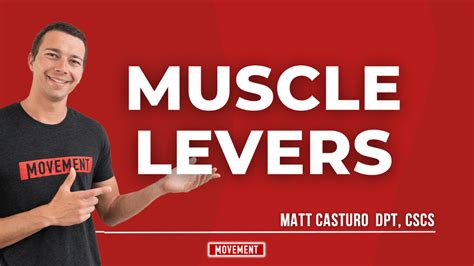 CSCS Muscle Levers Explained