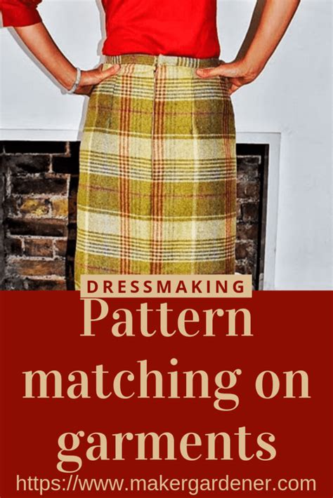 How To Match Pattern Fabric On Sewing Garments Makergardener