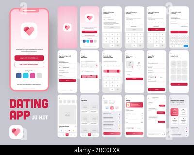 Dating App UI Kit For Responsive Mobile Application Or Website With Multiple GUI Including Login