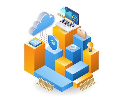 Premium Vector Management Of Analyst Server Data With Artificial