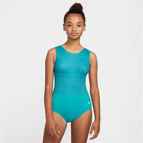 Nike Women S Gymnastics Swoosh Printed Performance Leotard ModeSens