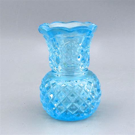 Ваза вазочка купоросное прессованное стекло Россия до 1917 г купить по низким ценам в интернет