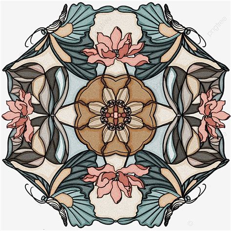 중국 일러스트 풍 상서 로 운 도안 나비 사랑 꽃 중국 전통 패턴 무늬 길조 패턴 Png 일러스트 및 Psd 이미지 무료 다운로드 Pngtree