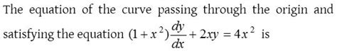 Solution Of First Order Linear Differential Equations Cbse Library