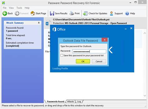 Recover A Lost Outlook Data File Password