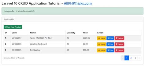 Simple Laravel Crud Application Tutorial All Php Tricks