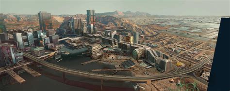 Cyberpunk 2077 In Game World Map Seen In Concept Art New Screenshot Shared