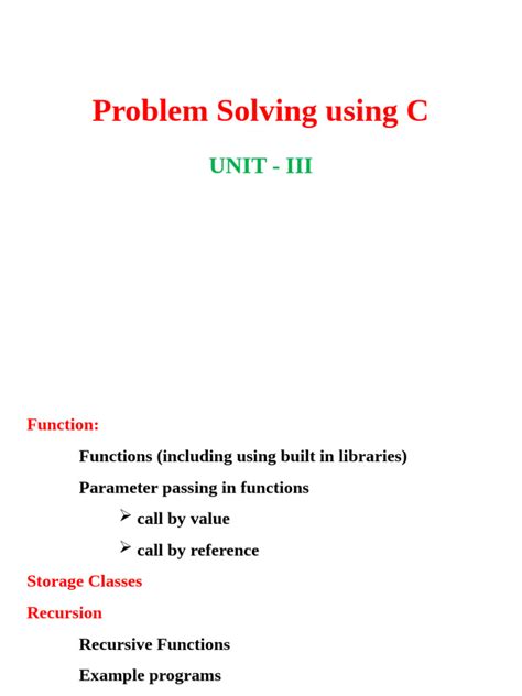 Modified Psuc Unit 3 Pdf Parameter Computer Programming Scope Computer Science