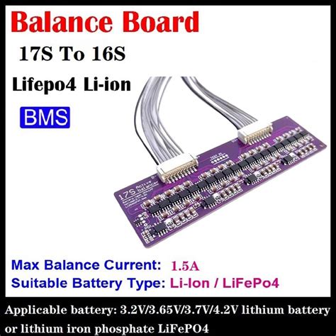 17s 1 5a lifepo4 ternary li ion battery pack high current energy transfer active equalization