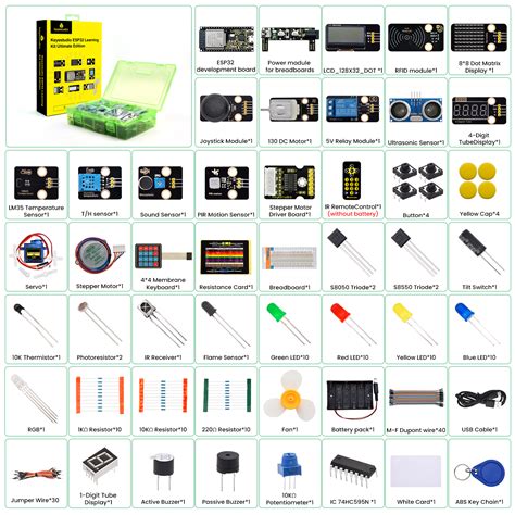 Keyestudio Esp32 Learning Kit Ultimate Edition Starter Modules Kit Diy