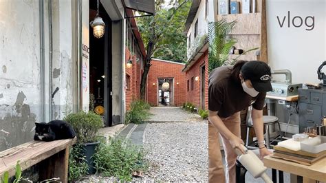 Vlog 가죽공방 바느질하고 청소하는 브이로그 빈티지가구 카페 구경 억새 보러가기 Youtube