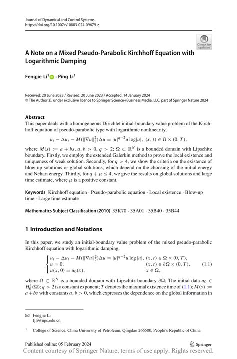 A Note On A Mixed Pseudo Parabolic Kirchhoff Equation With Logarithmic