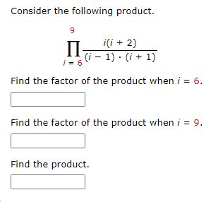 Solved Consider The Following Product Chegg Com
