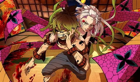 Demon Slayer Daki And Gyutaro Wallpaper