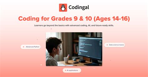 Online Coding Classes For Grades 9 And 10 Ages 14 16 Live 1 On 1