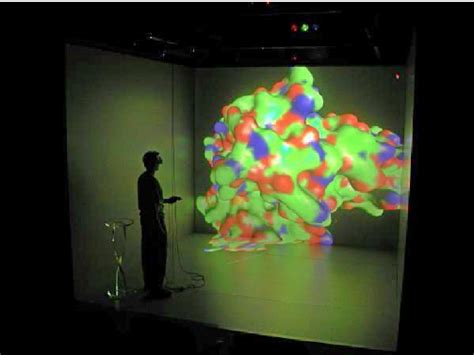 A User Interacting With A Pymol Visualization Of A Molecular Surface