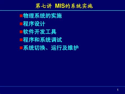 07管理信息系统的系统实施 2011 Word文档在线阅读与下载 无忧文档