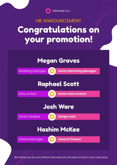 Promotion Announcement Piktochart
