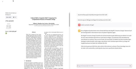 Two Column Chat With Pdf Interface Using Streamlit Streamlit