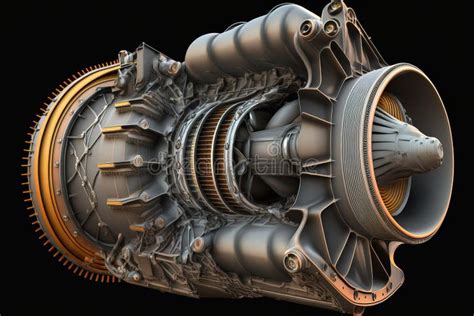 Space Rocket Engine In Full Test Throttle Generative Ai Stock Illustration Illustration Of