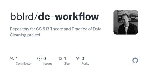 GitHub Bblrd Dc Workflow Repository For CS Theory And Practice Of Data Cleaning Project