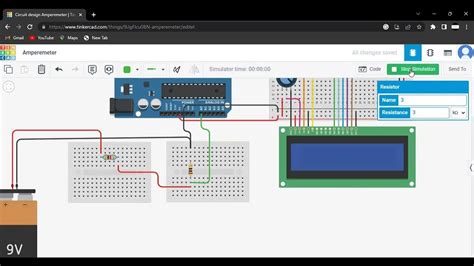 Simulasi Arduino Software Tinkercad Amperemeter Dan Multimeter Youtube