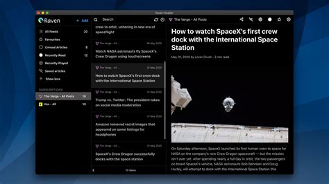 Raven Reader Schlichter Feedreader Für Windows Mac Und Linux Mit Podcasts Und Offline Reading