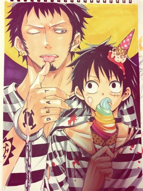 24 Luffy X Law Ideas Luffy One Piece Ship One Piece Comic