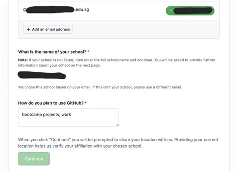 Stuck On Github Education Signup · Community · Discussion 49378 · Github