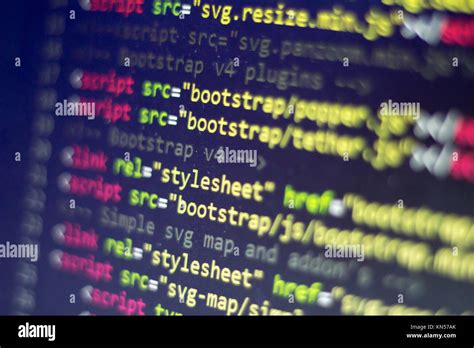 Html Code Computer Programming Source Code Abstract Screen Of Web