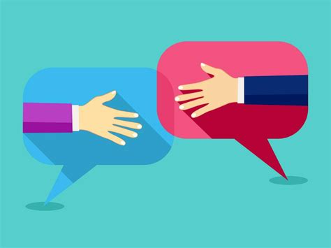 Business Handshake And Speech Bubble Marks Handshake Vector