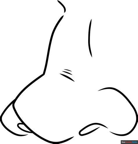 Nose Coloring Pages Coloring Page Black And White Line Art Portrait Of